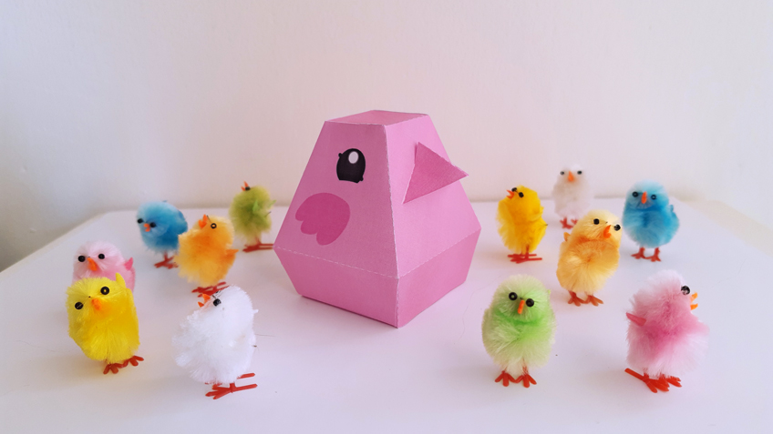 Paper toy: Easter chick – Leonora Camusso
